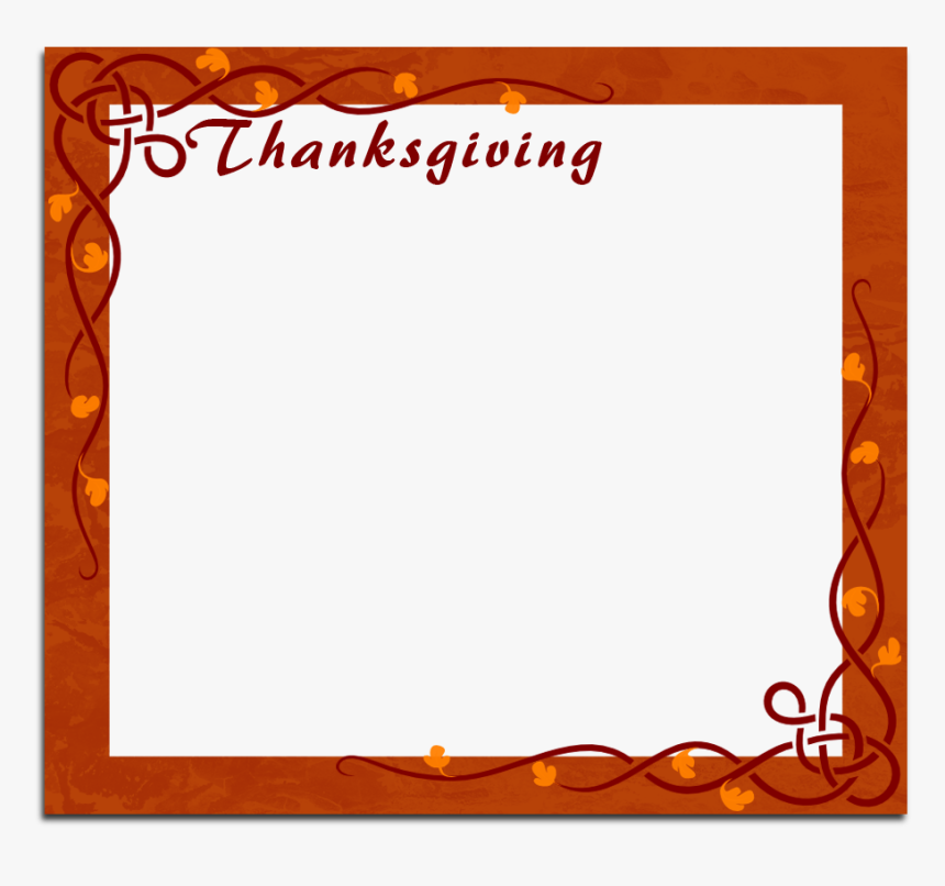 Clipart Thanksgiving Frame - Happy Thanksgiving Thanksgiving Frames, HD ...