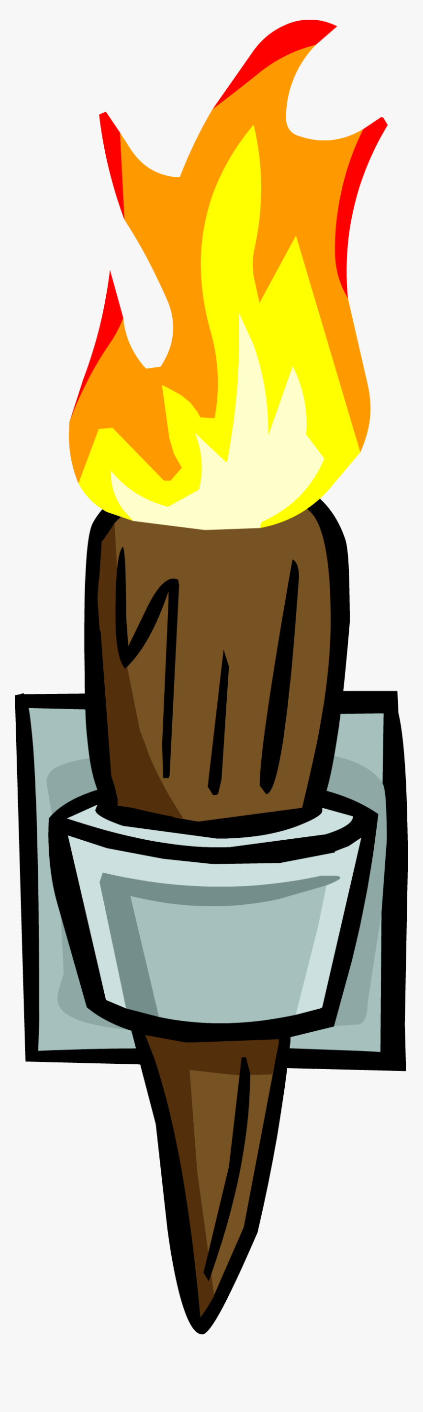 Torch Clipart Torch Book - Torch On Wall Clipart, HD Png Download ...