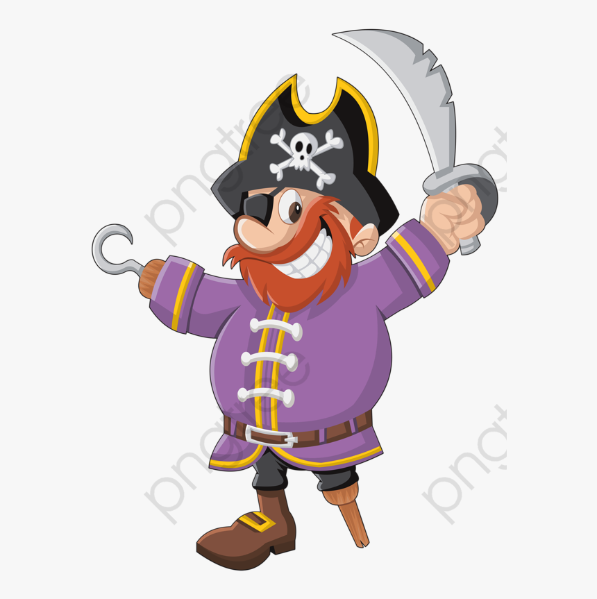Transparent Pirate Clip Art - Cartoon Pirate Png, Png Download ...