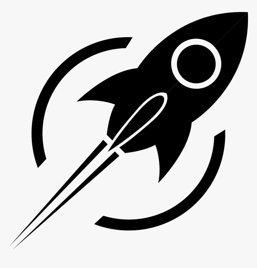 Rocket Missile - Rocket Logo Black And White, HD Png Download ...