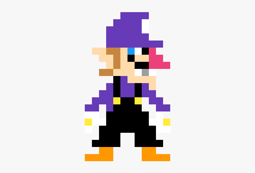 Waluigi Sprite Mario Maker, HD Png Download , Transparent Png Image ...