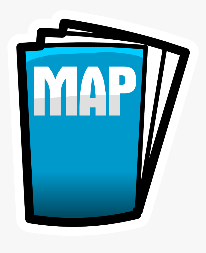 Map - Icon - Club Penguin Icons, HD Png Download , Transparent Png ...
