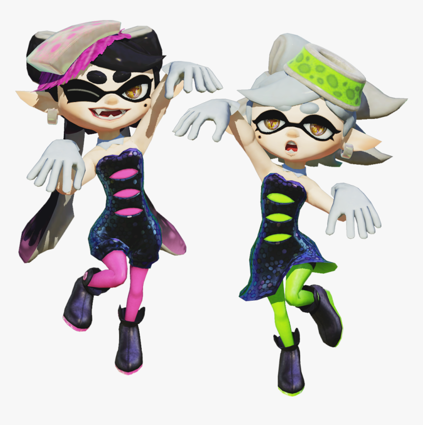 Splatoon 2 Squid Video Game - Squid Sisters Pose, HD Png Download ...