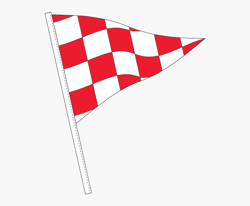Pennant Clipart Checkered Flag - Red Race Flag, HD Png Download ...