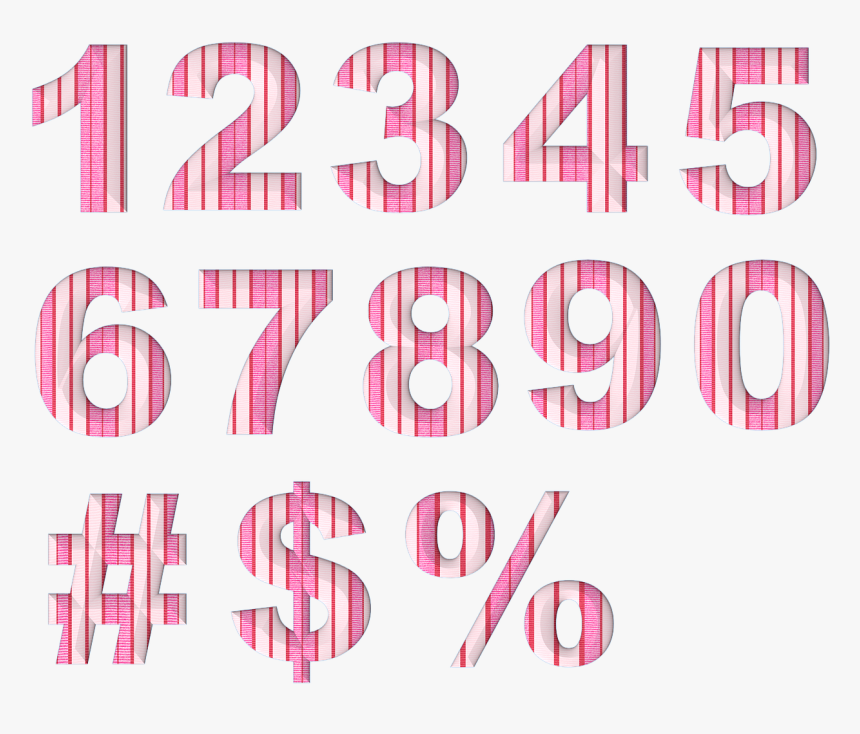 Numeros Png Rosa, Transparent Png , Transparent Png Image - PNGitem