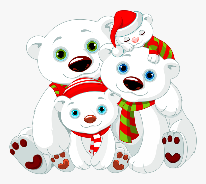 Holiday Polar Bear Clip Art