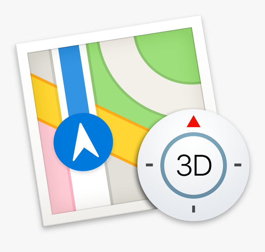 Apple Maps Icon- Macos - Apple Maps Icon Macos, HD Png Download ...
