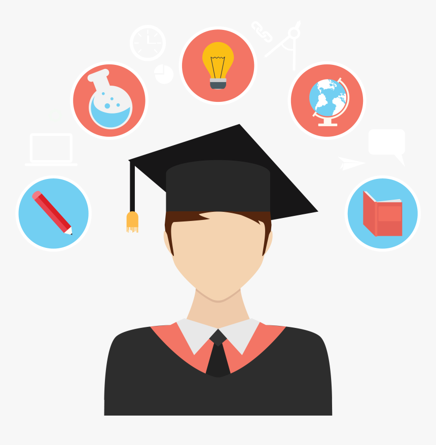 Student Learning Education - College Student Vector Png, Transparent ...