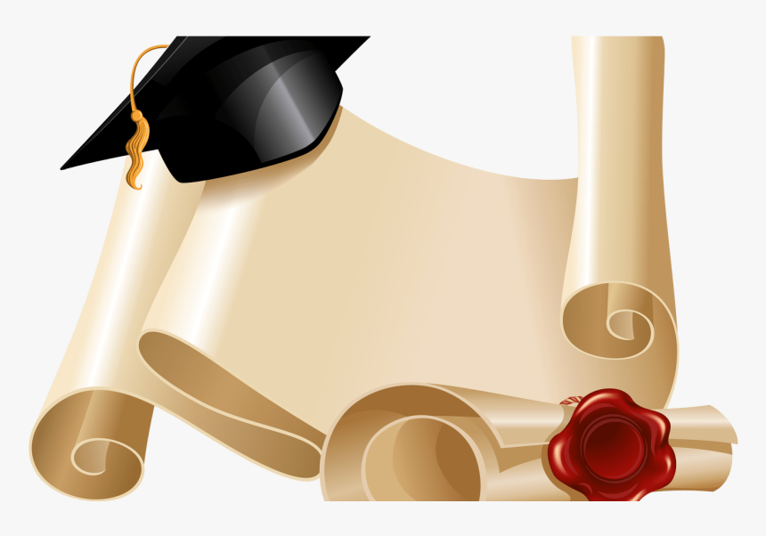 Diploma And Graduation Hat Png Clipart Picture Gallery - Toga Cap And ...