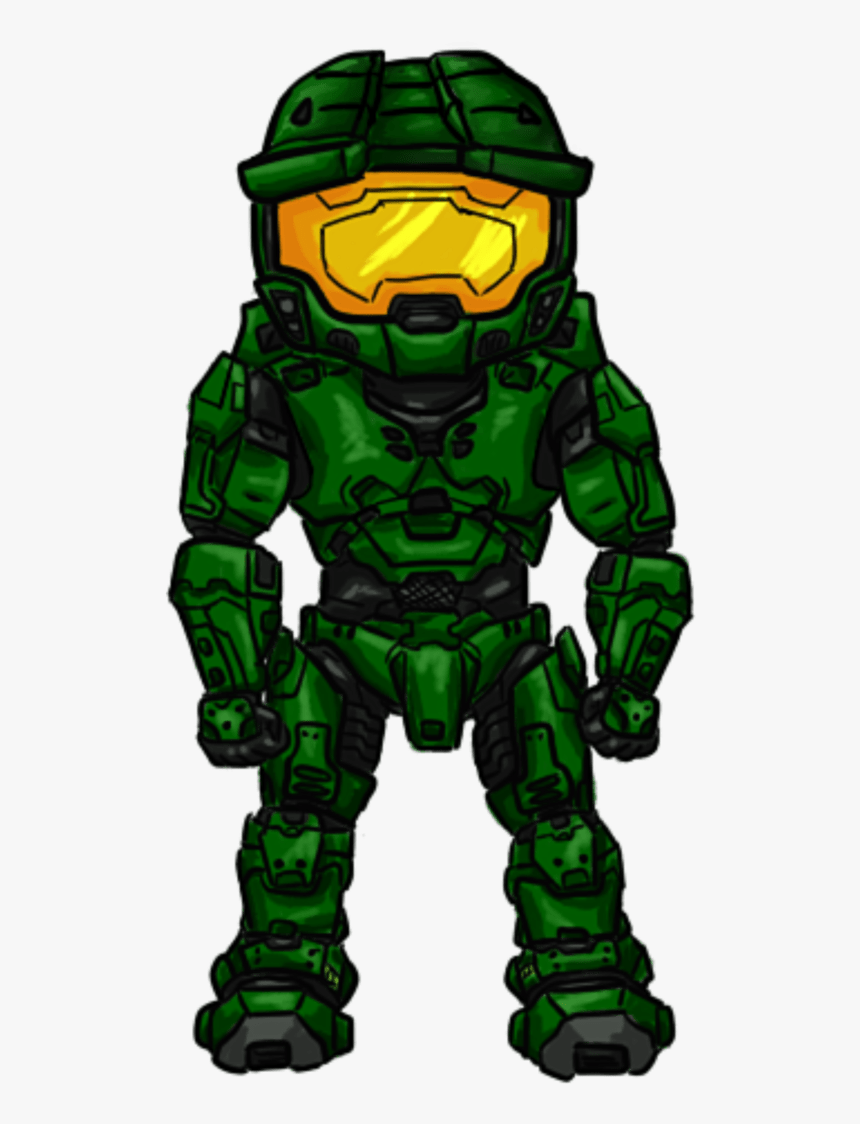 Chibi Halo Master Chief - Master Chief Cartoon Halo, HD Png Download ...