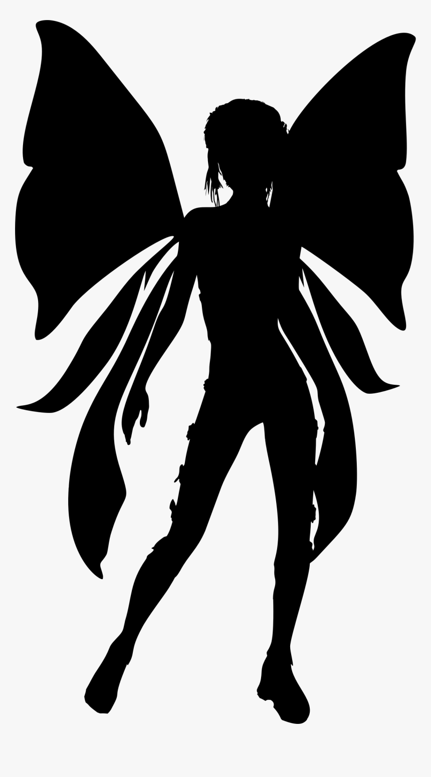 Black And White Fairy Clipart
