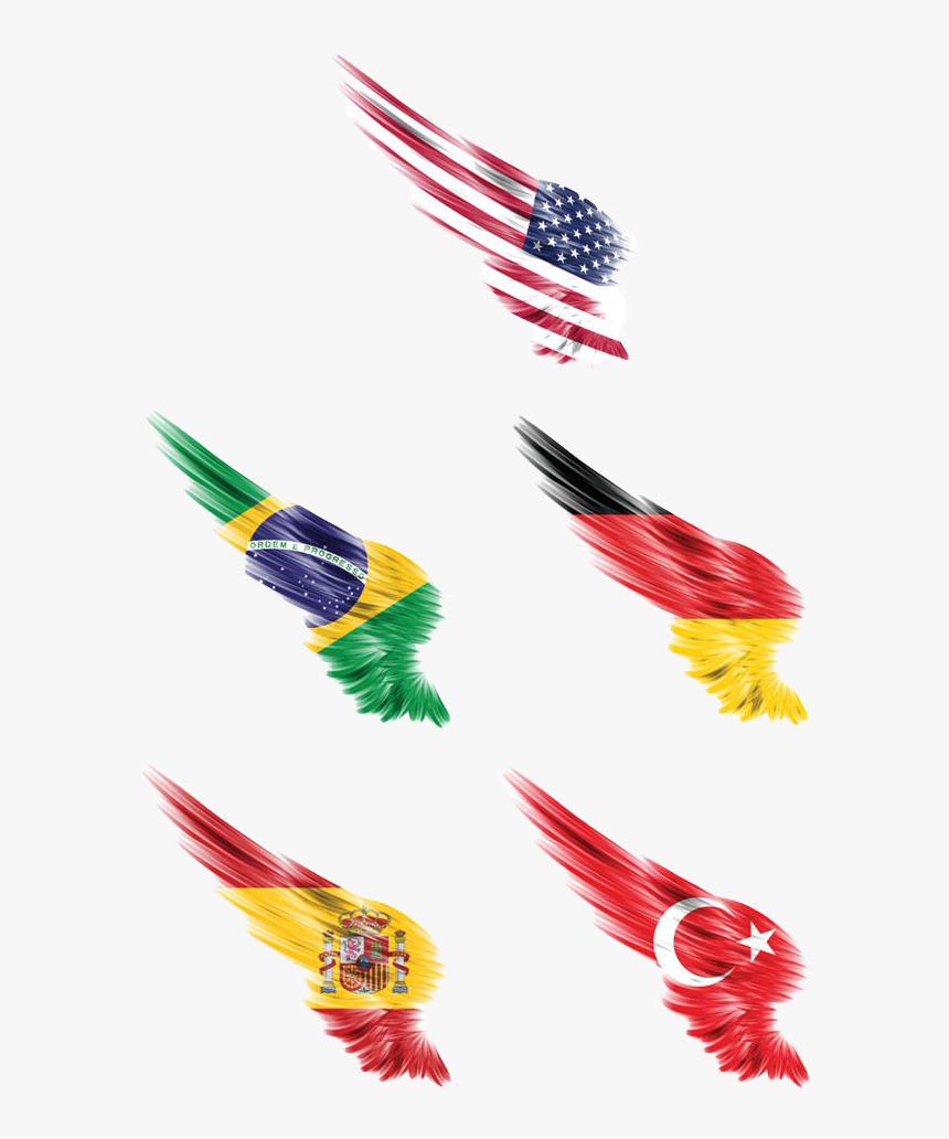 American Flag In Angel Wings, HD Png Download , Transparent Png Image ...