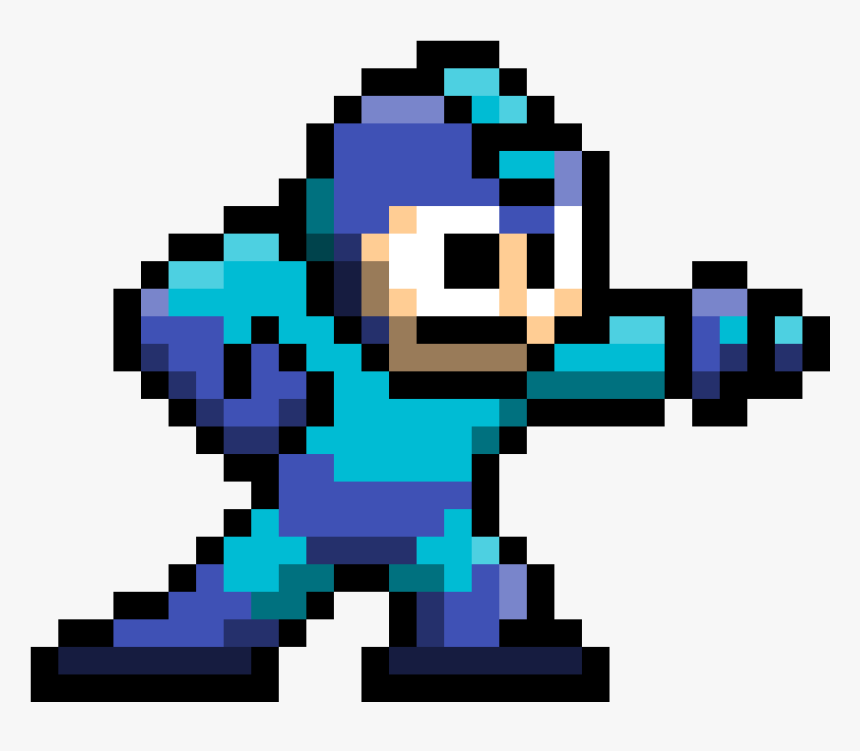 8 Bit Mega-man - 8 Bit Megaman Transparent, HD Png Download ...