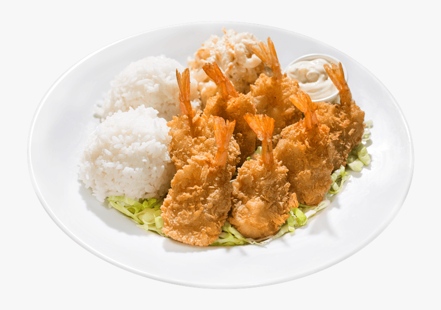 Fried Shrimp With White Rice, HD Png Download , Transparent Png Image ...