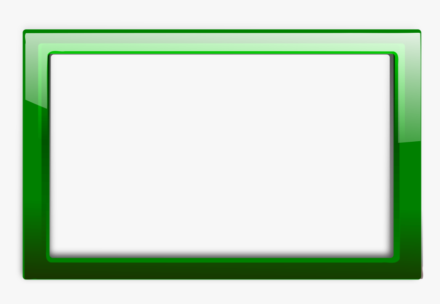 Wood Picture Frame Clip Art - Green Frame, HD Png Download ...