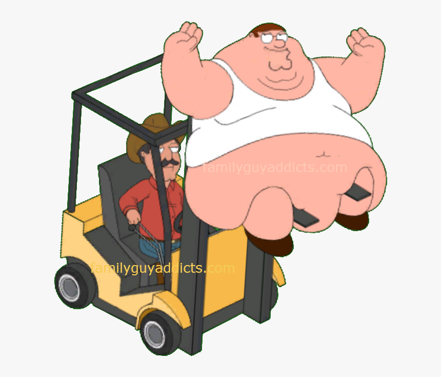 Forklift Peter Raise The Roof - Fat People On Forklift, HD Png Download ...
