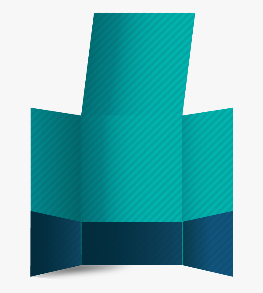 Three Panel Three Pocket Folder Template - Paper, HD Png Download ...