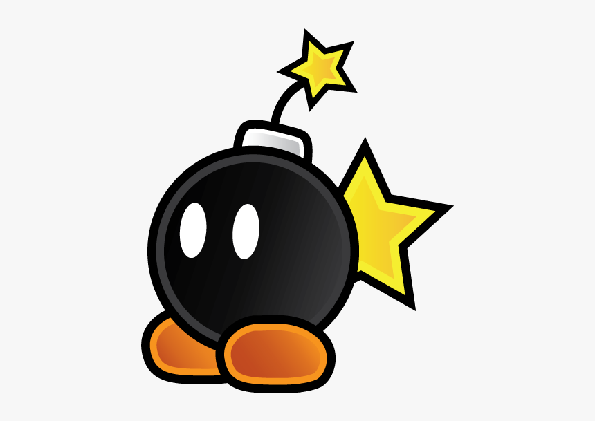 Grenades Caustic Soda Bobomb - Bomb Omb Paper Mario, HD Png Download ...