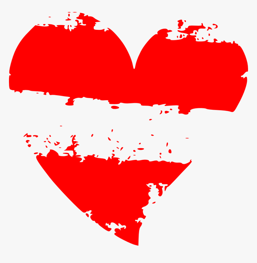 Hearts Vector Png - Grunge Heart Clip Art, Transparent Png ...