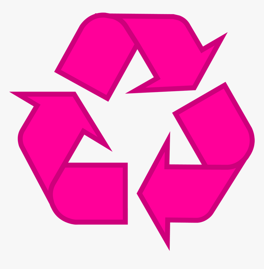 Recycling Symbol Icon Outline Sol - Pink Recycle Symbol, HD Png ...