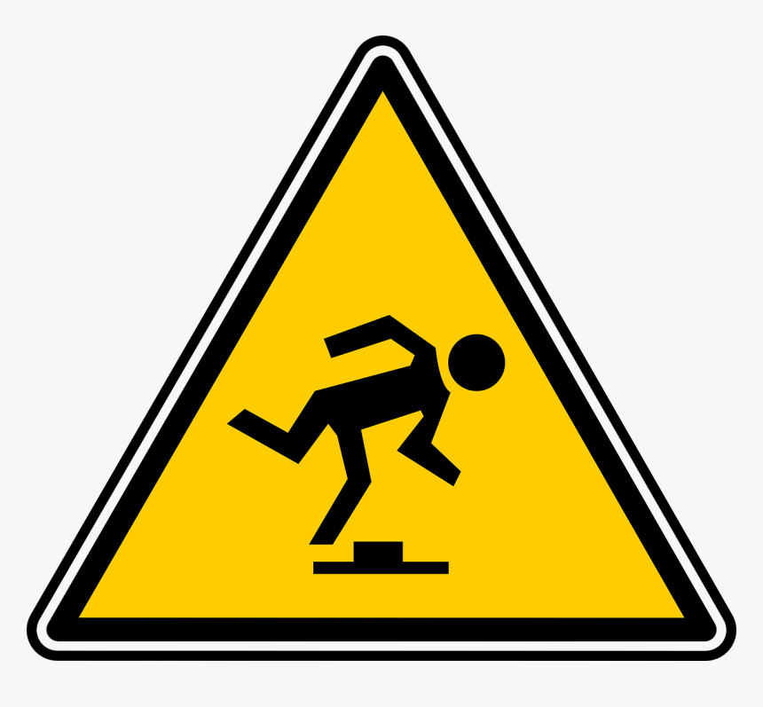 Tripping Hazard Svg Clip Arts - Triangle In Everyday Life, HD Png ...