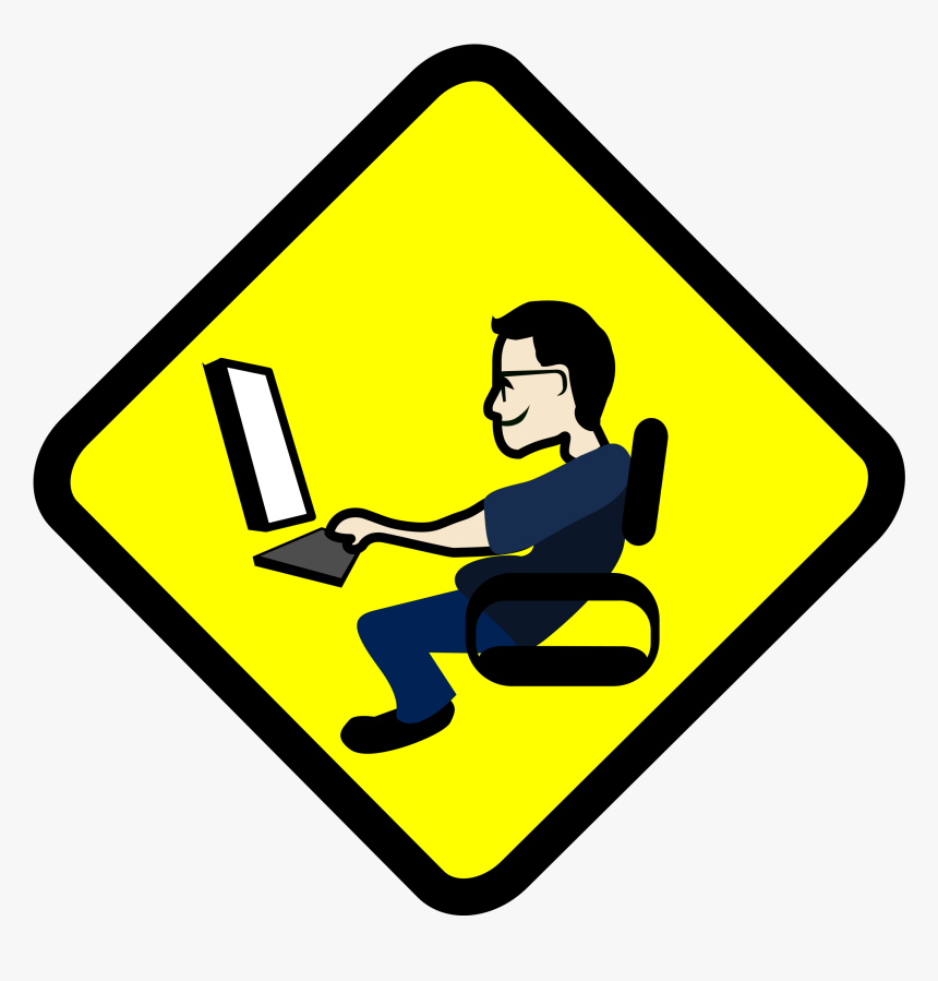 Computer User Warning Sign Clip Arts - Computer Related Png ...