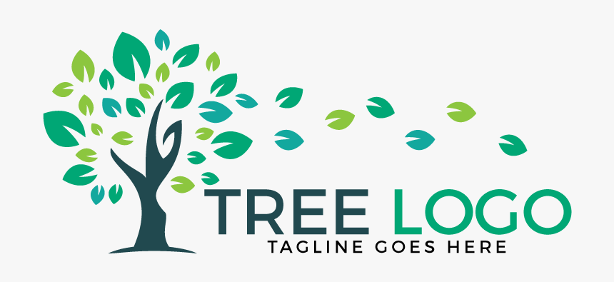 Green Tree Vector Logo Design - Tree Vector Png, Transparent Png ...