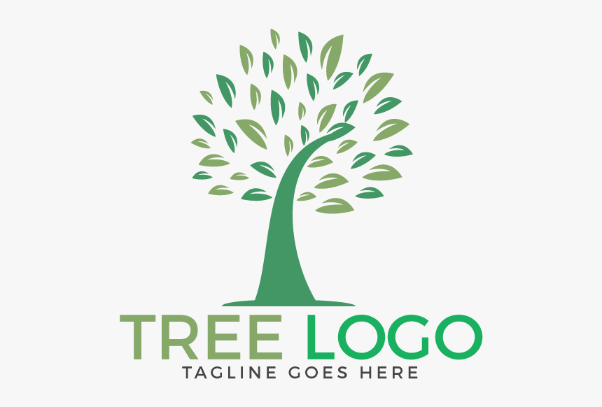 Green Tree Vector Logo Design - Illustration, HD Png Download ...