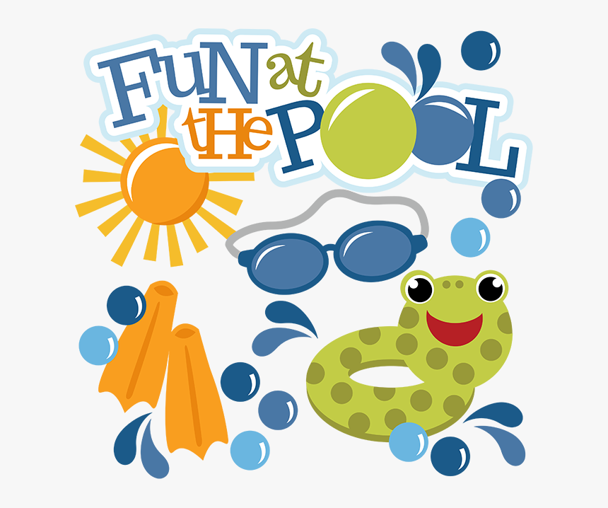 Fun At The Pool Svg Swimming Svg Files For Scrapbooking - Scalable ...