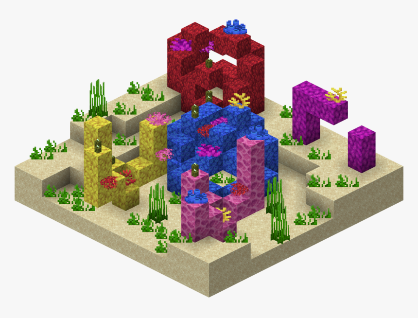 Make A Coral Reef Minecraft, HD Png Download , Transparent Png Image ...