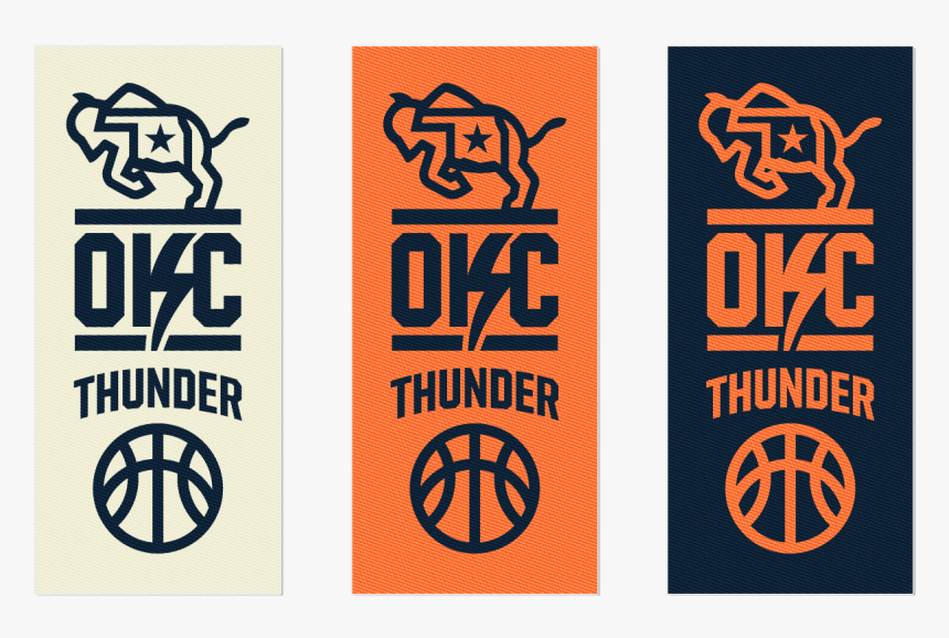 Oklahoma City Thunder Re-brand - Illustration, HD Png Download ...