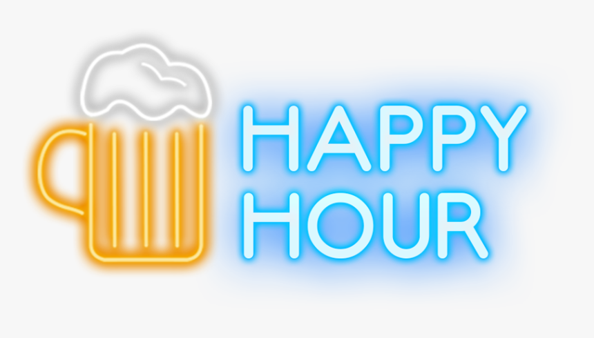 Bottles Of Beer £2 - Happy Hour Neon Sign Transparent, HD Png Download ...