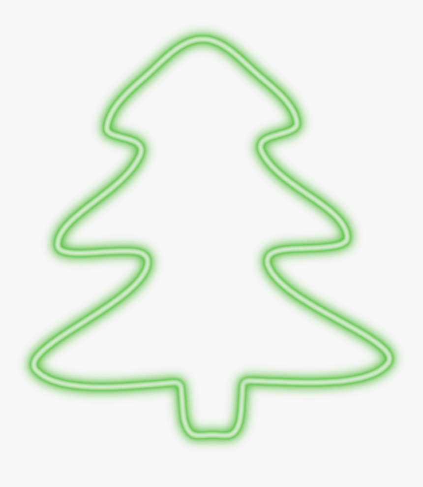 Christmas Tree, Neon, Herbaceous, Christmas - Neon Christmas Tree Png ...