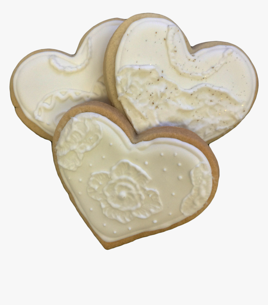 Wedding Heart Cookies - Iced Sugar Cookies Clip Art, HD Png Download ...