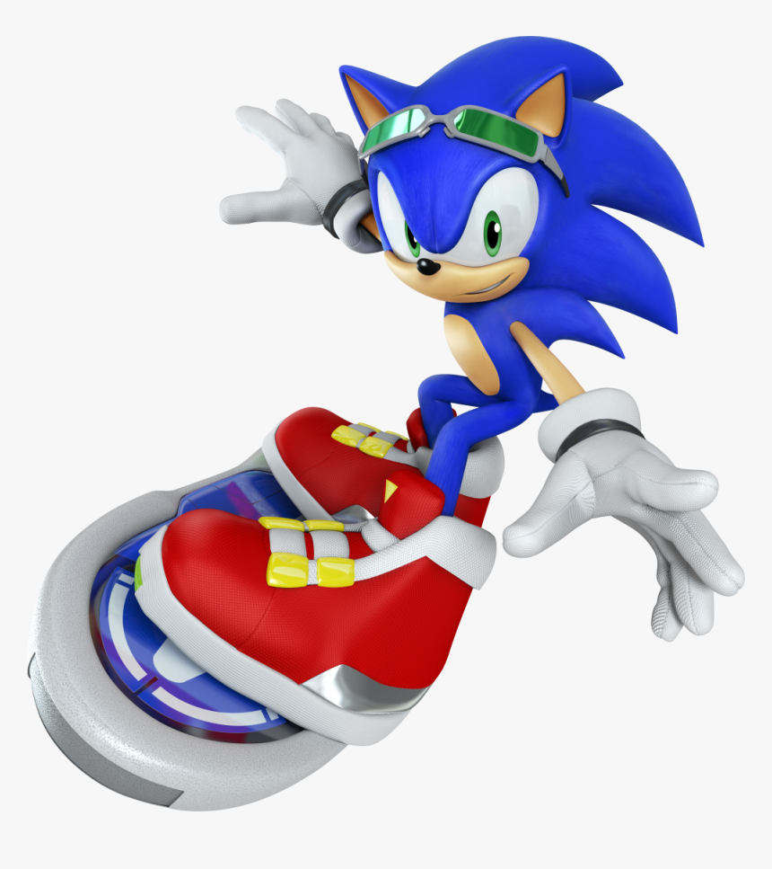 Sonic Free Riders Sonic, HD Png Download , Transparent Png Image - PNGitem