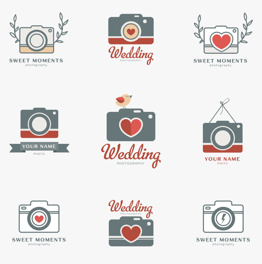 Logo Camera Heart Lens