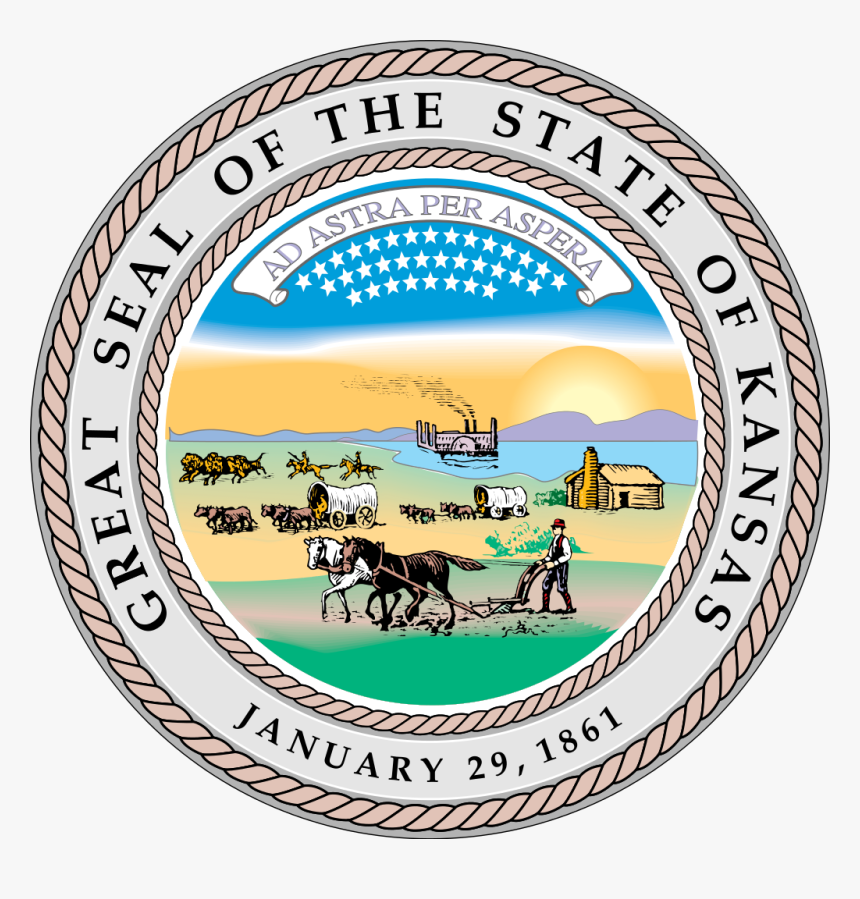 Official Kansas State Seal, HD Png Download , Transparent Png Image ...