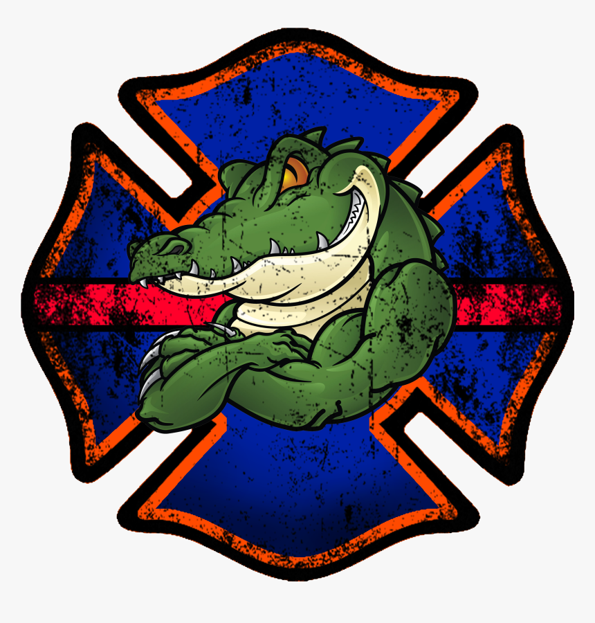 Florida Gator Firefighter Decal - Shelby County Fire Department Logo ...
