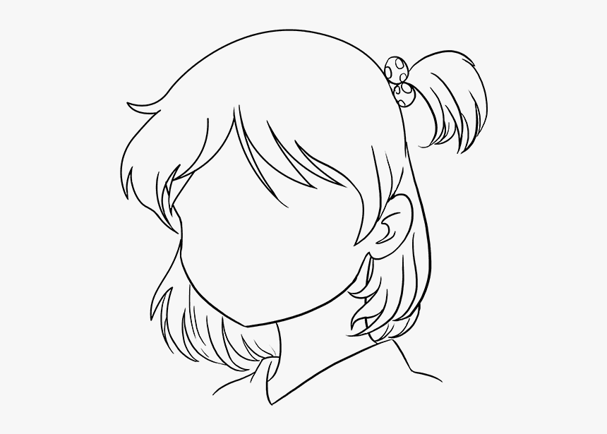 How To Draw Anime Girl Face Easy Drawing Cute Anime Girl HD Png