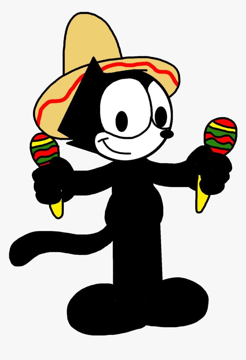 Transparent Mexico Outline Png - Felix The Cat Mexico, Png Download ...