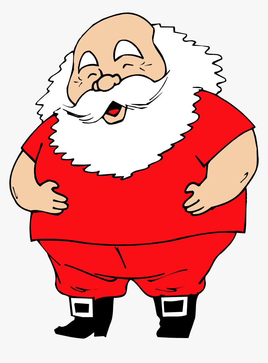 Vector Santa Jpeg - Santa Without His Hat, HD Png Download ...