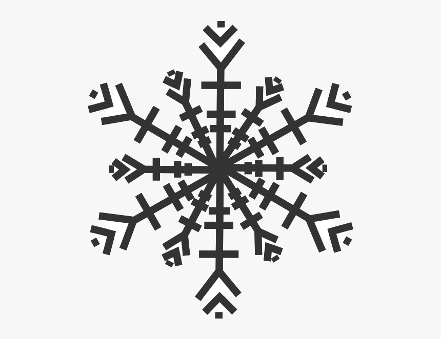 Grey Snowflake Svg Clip Arts - Snowflake Sign, HD Png Download ...