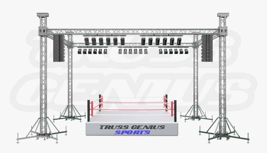 Transparent Boxing Ring Png - Stage Light Truss Png, Png Download ...