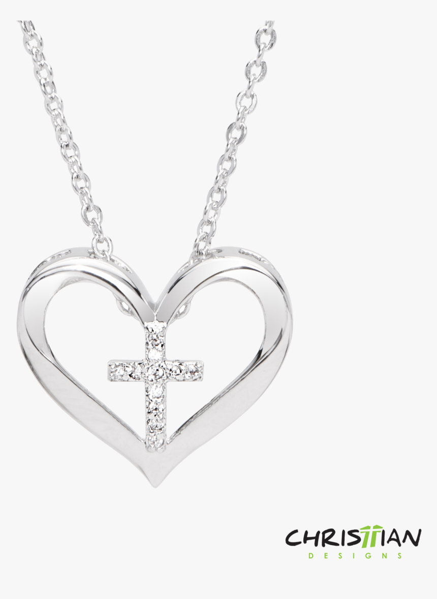Transparent Heart And Cross Png - Cartier Gold Jewelry Heart Set, Png ...