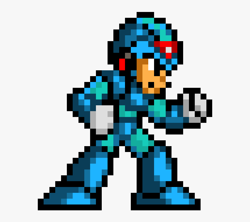 Megaman X Pixel Art, HD Png Download , Transparent Png Image - PNGitem