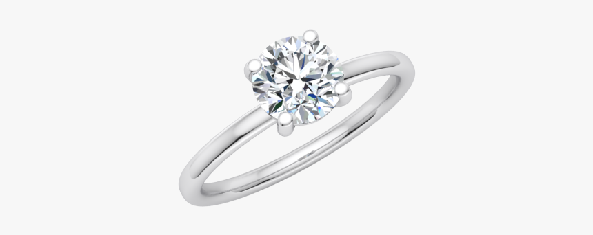 Petite Comfort Fit Solitaire Engagement Ring - Solitaire Diamond Ring ...
