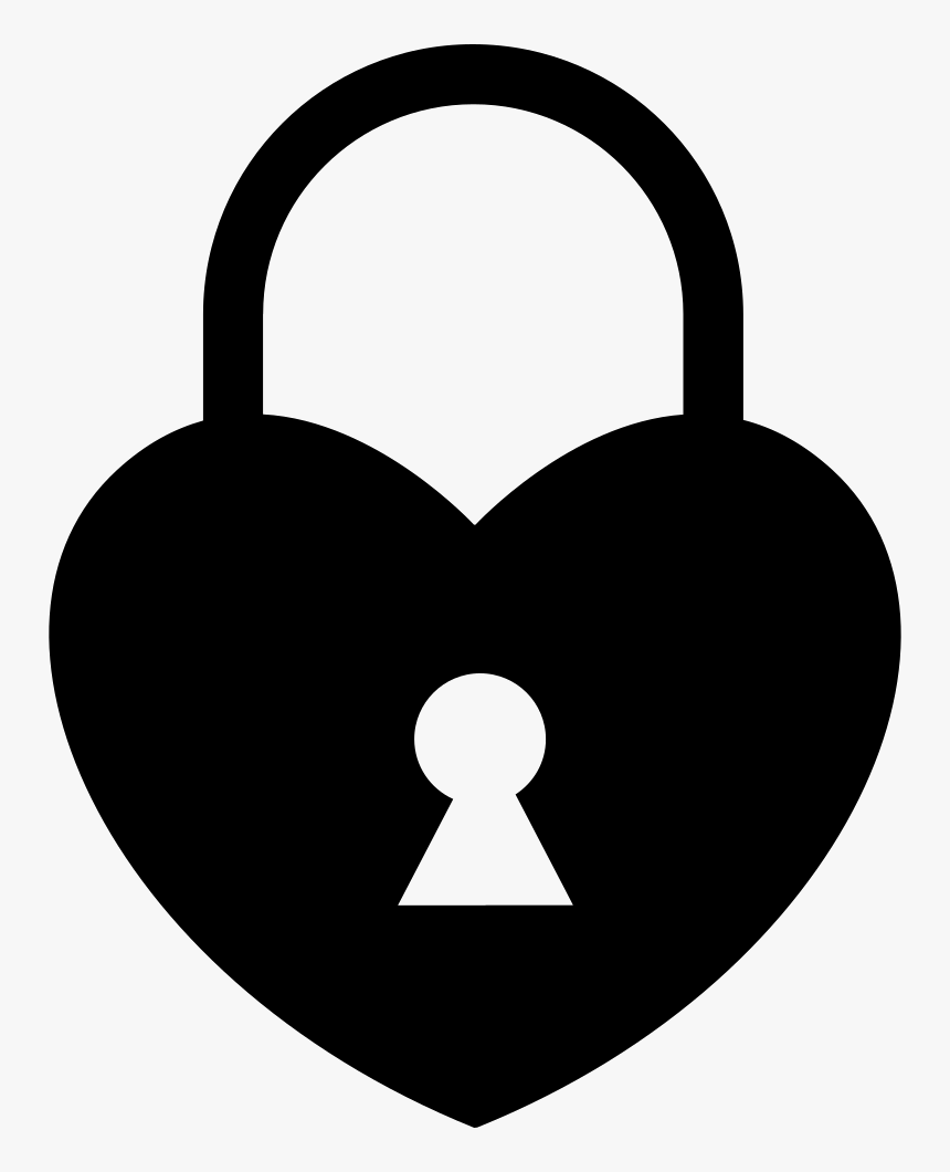 Heart Shaped Frames Illustrations - Heart Lock Icon Png, Transparent ...