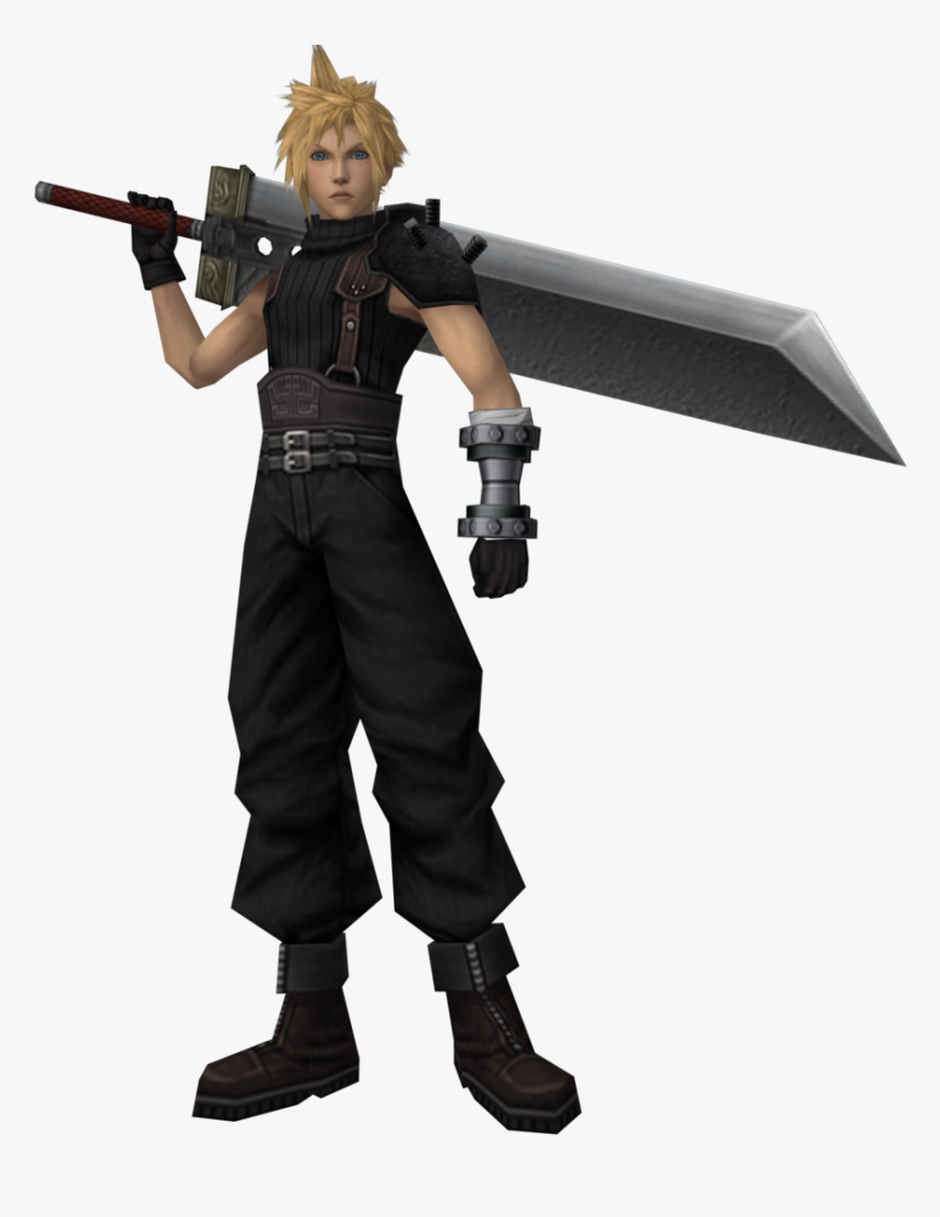 Cloud Strife Mmd Model , Png Download - Mmd Cloud Strife Model ...