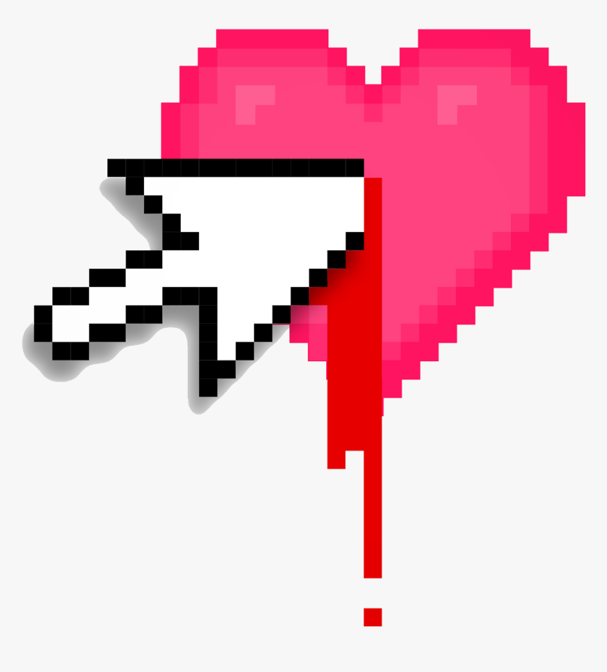 Pixel Heart Png - Black Heart Pixel Art, Transparent Png , Transparent ...