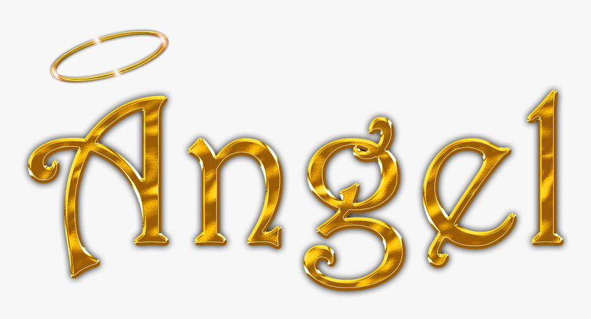 Angel, Halo, Design, Gold, Name, Photoshop - Calligraphy, HD Png ...